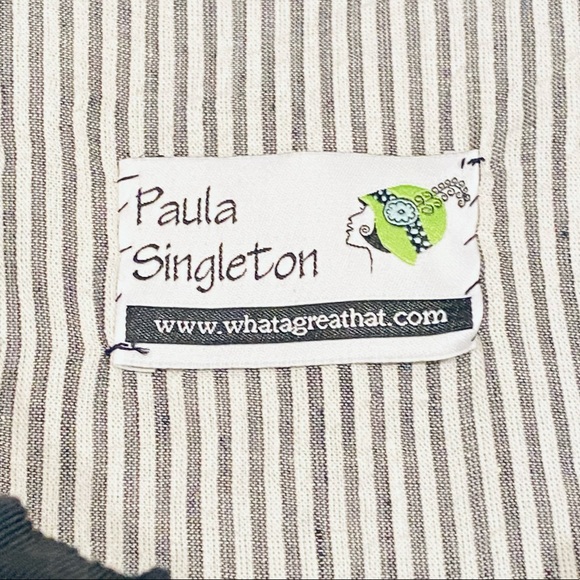 Paula Singleton | Accessories | Hpdesigner Extra Wide Brim Black White ...